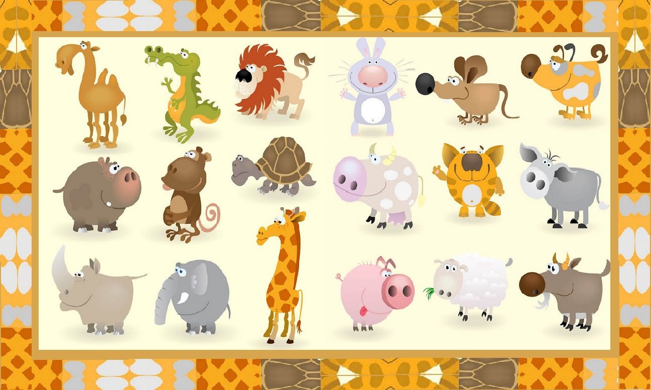 Solve Animal art jigsaw puzzle online with 45 pieces