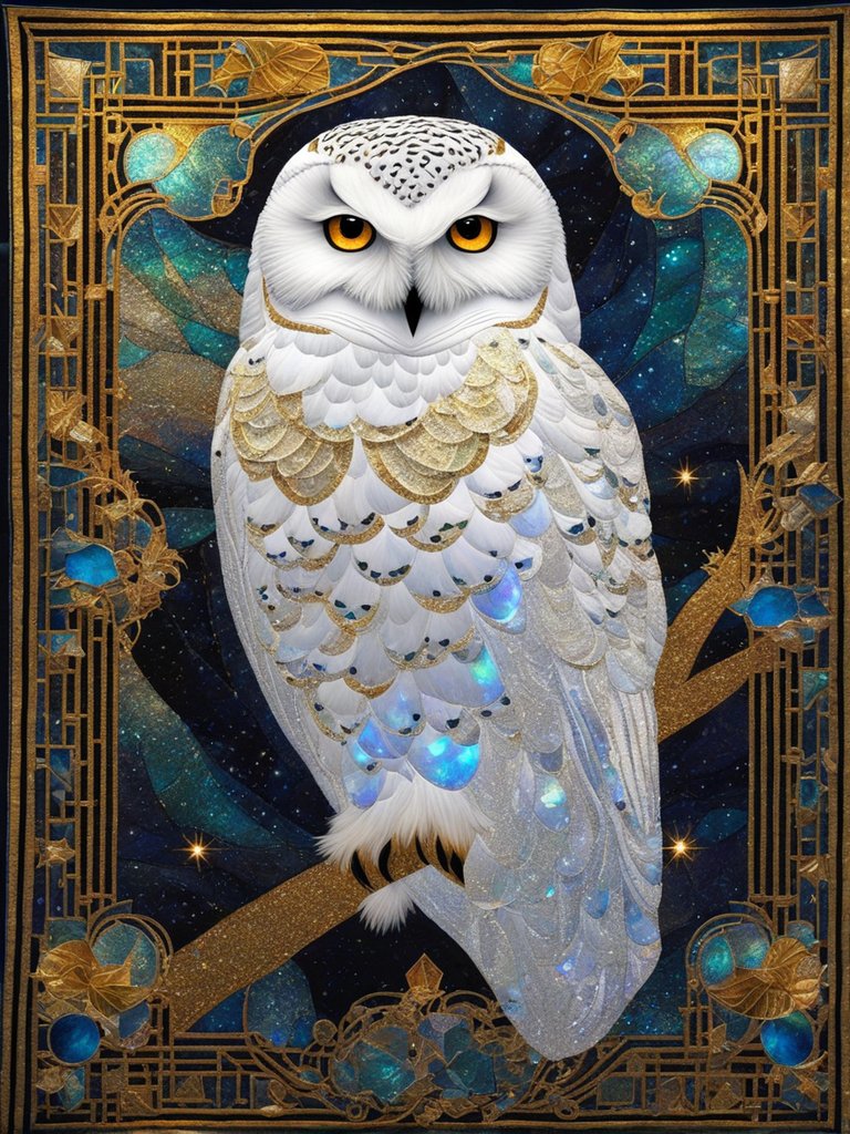 Solve Snowy Owl jigsaw puzzle online with 99 pieces