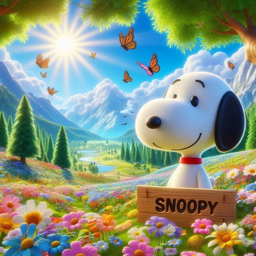 Solve Snoopy jigsaw puzzle online with 100 pieces