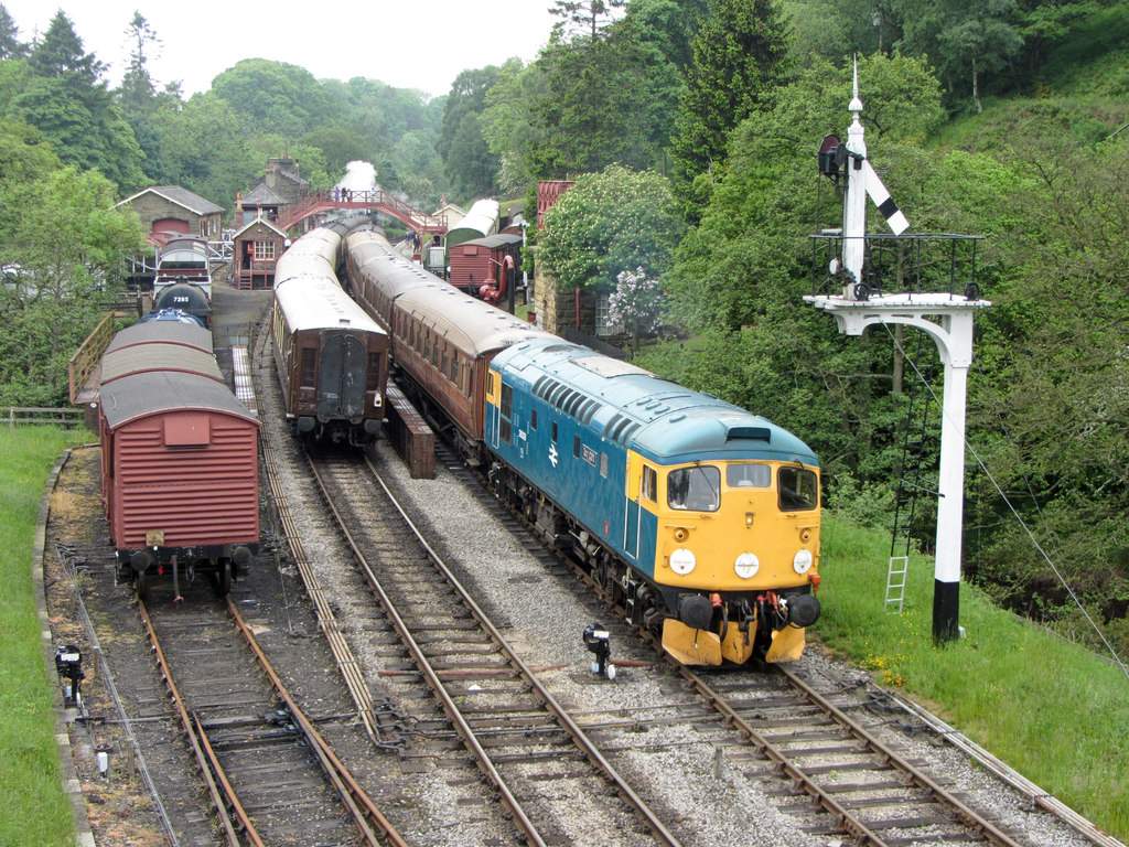 Solve BR Class 26 26038 Tom Clift on NYMR metals. jigsaw puzzle online ...