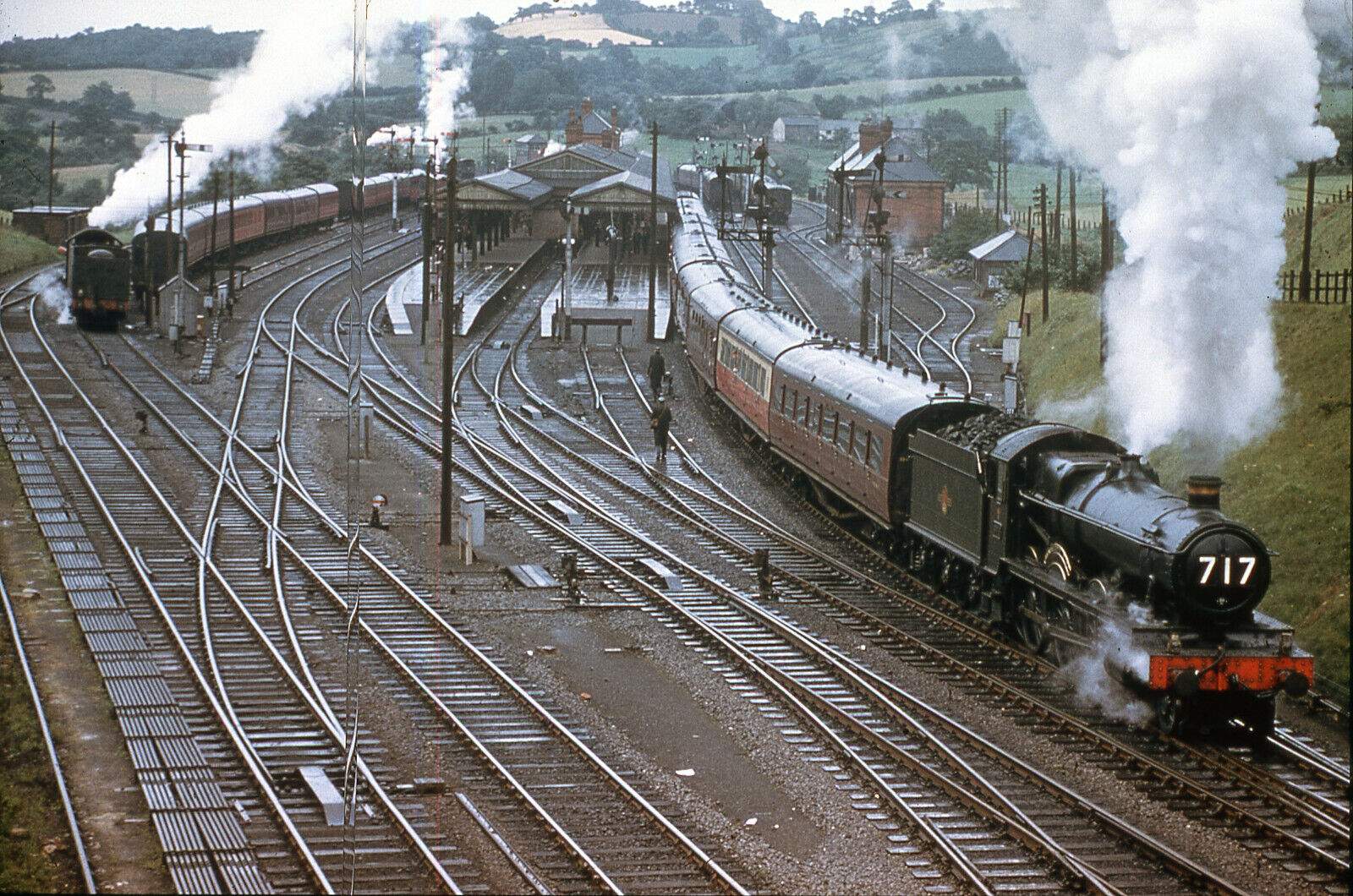 Solve Unidentified GWR 49xx Hall Class leaving Pontypool Road in 1959 ...