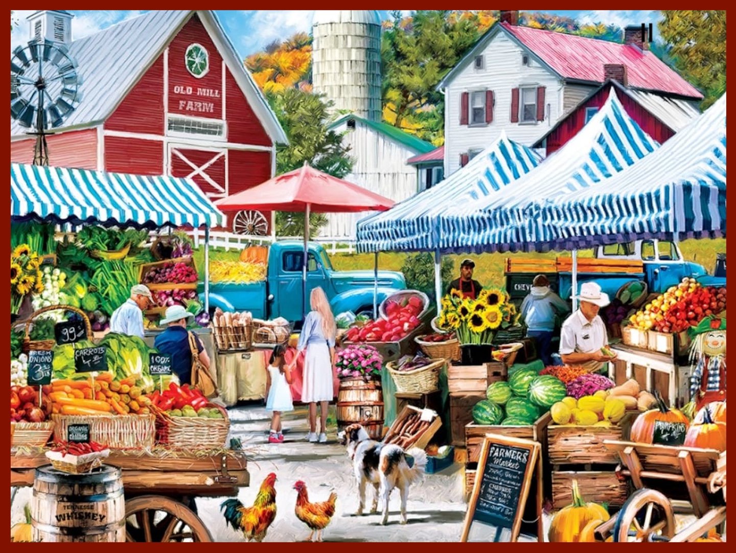 Solve Old Mill Farm jigsaw puzzle online with 352 pieces