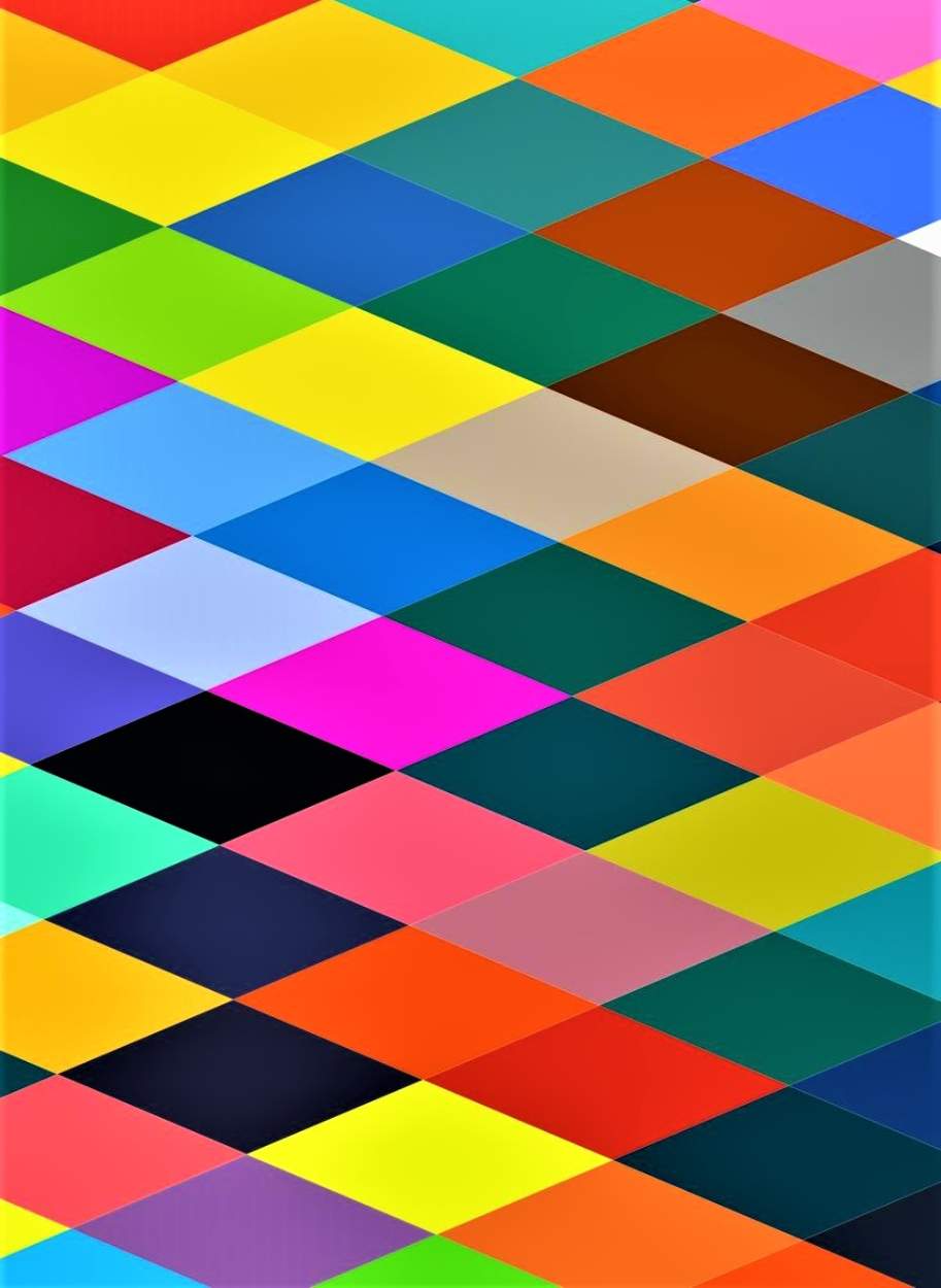 Solve colorful-rhombus jigsaw puzzle online with 70 pieces