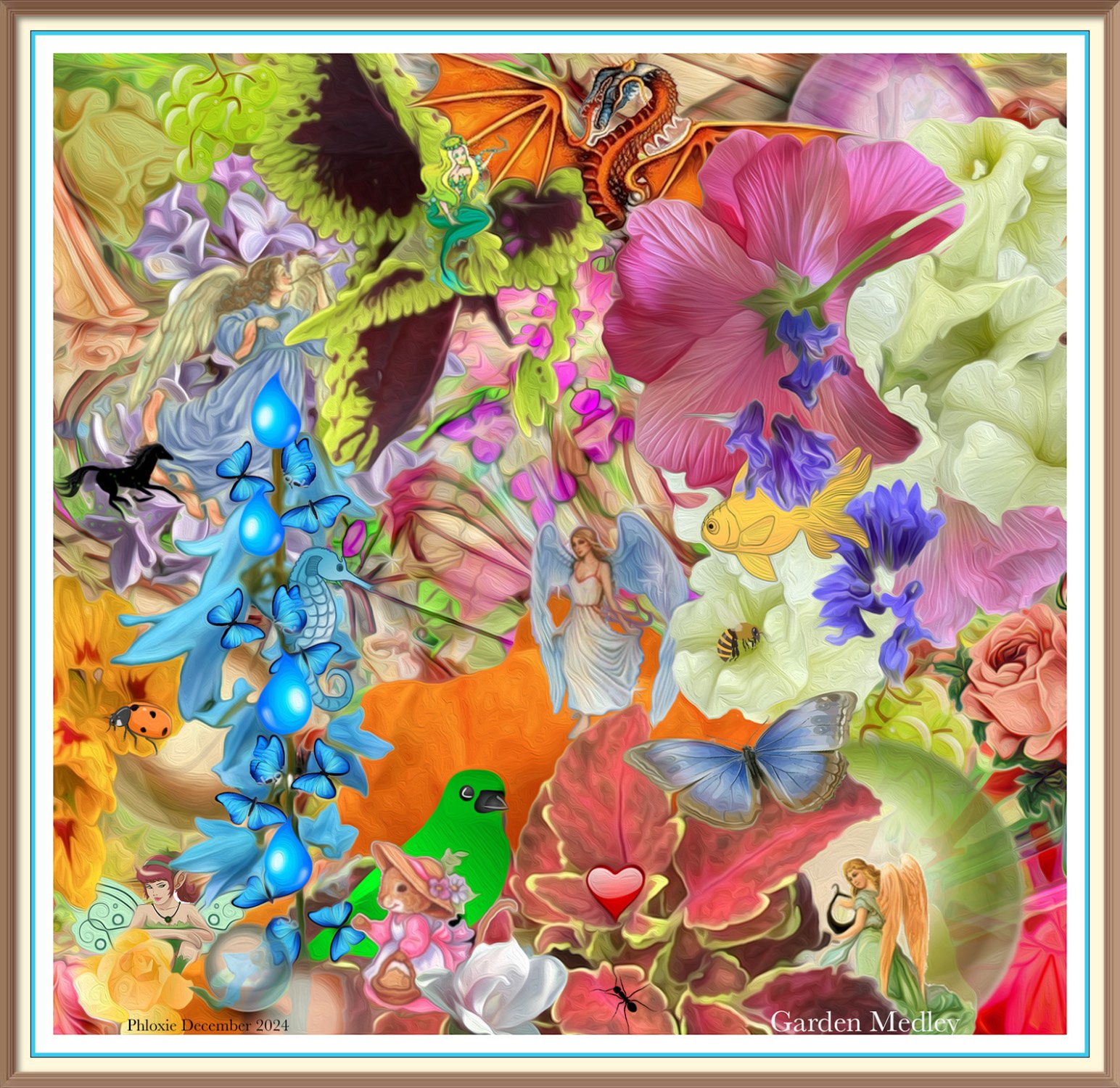 Solve Garden Medley jigsaw puzzle online with 256 pieces