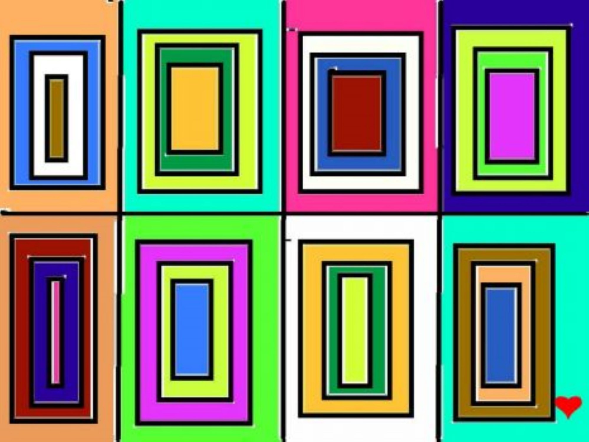 Solve Rectangles - Medium jigsaw puzzle online with 165 pieces