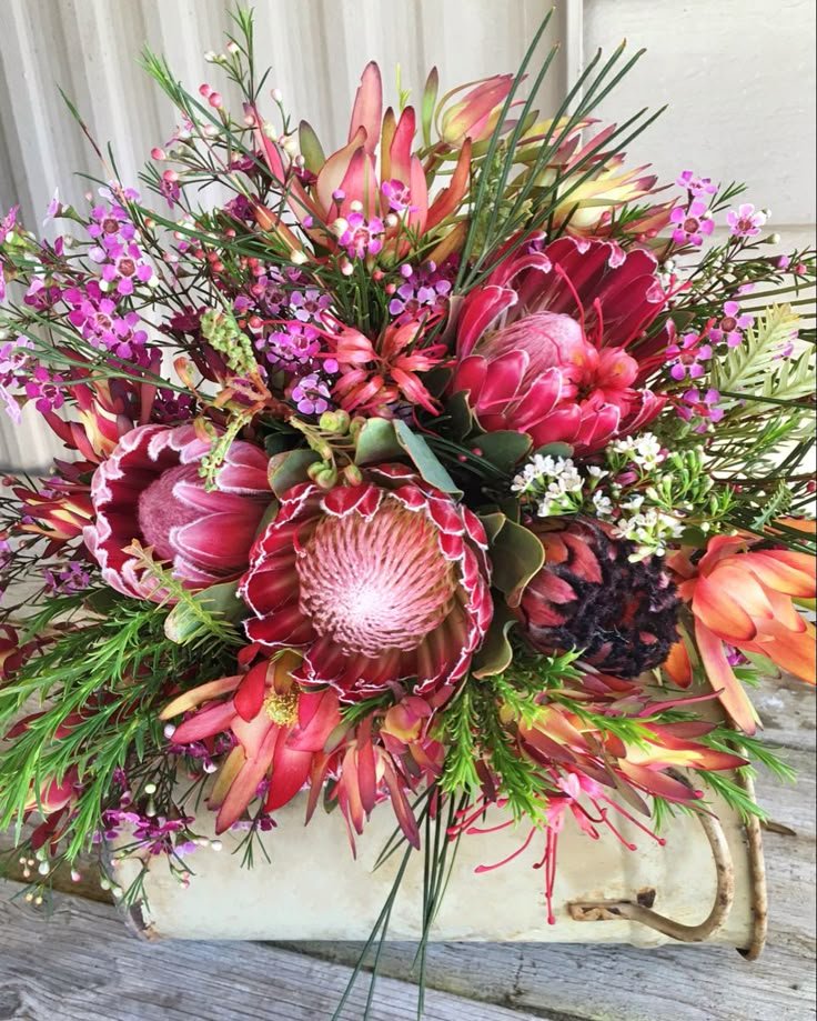 Solve Happiness is.....Mixed Protea Bouquet. jigsaw puzzle online with ...