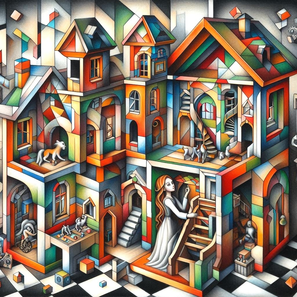 Solve Harlequin House jigsaw puzzle online with 306 pieces