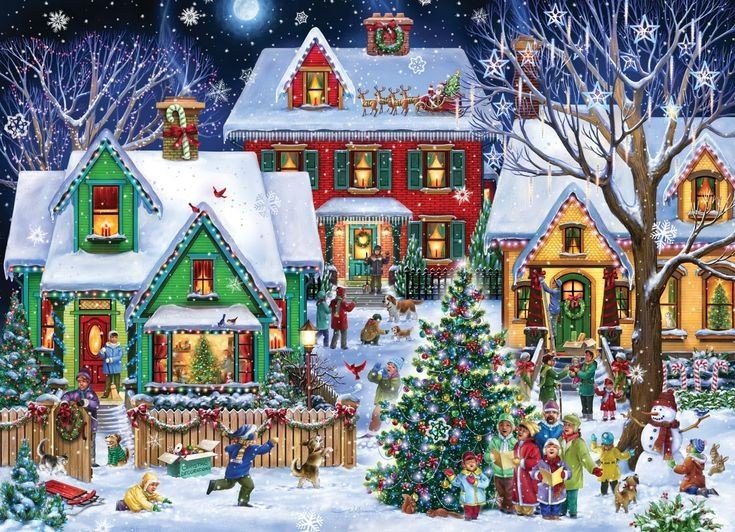 Solve Merry Christmas jigsaw puzzle online with 70 pieces