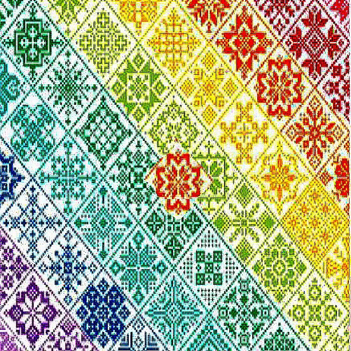 Solve Cross Stitch Sampler jigsaw puzzle online with 81 pieces