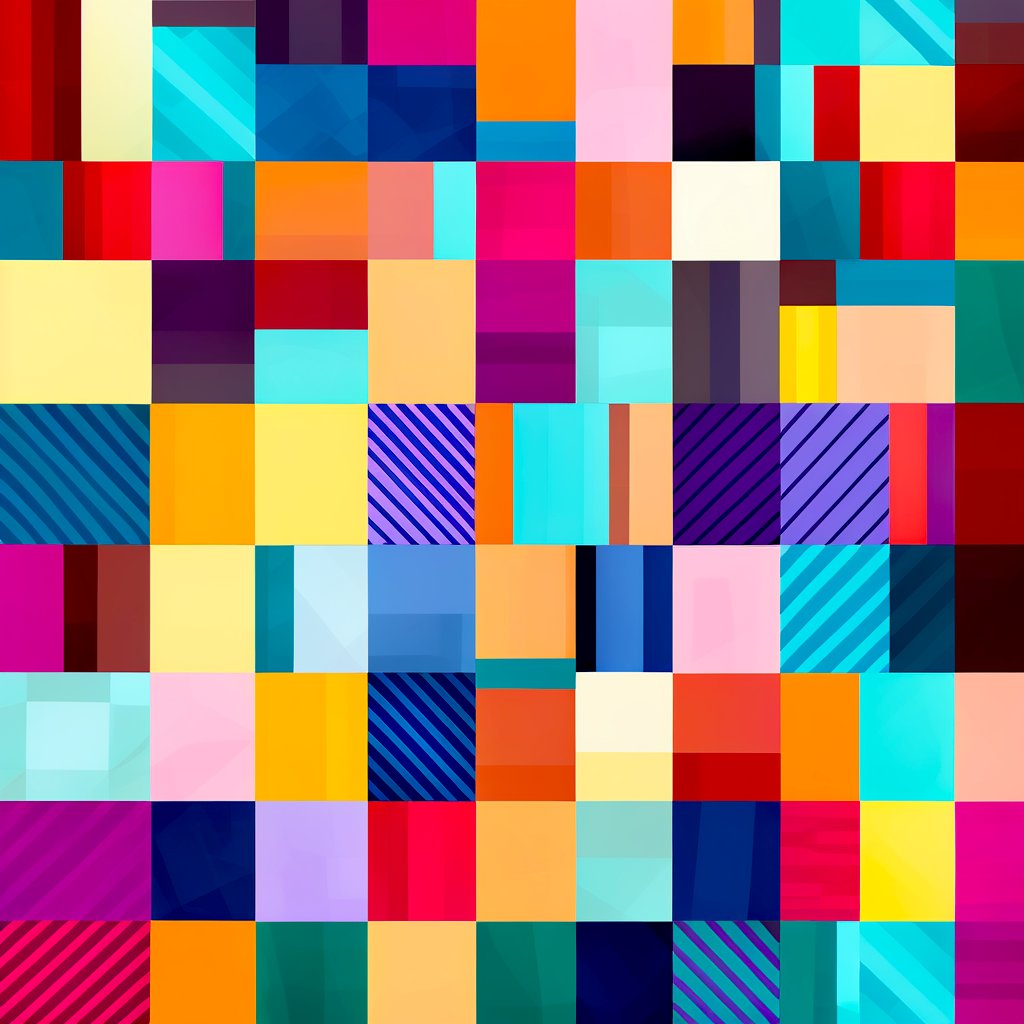 Jigsaw Puzzle | 81 pieces | Colorblock Pattern | Jigidi