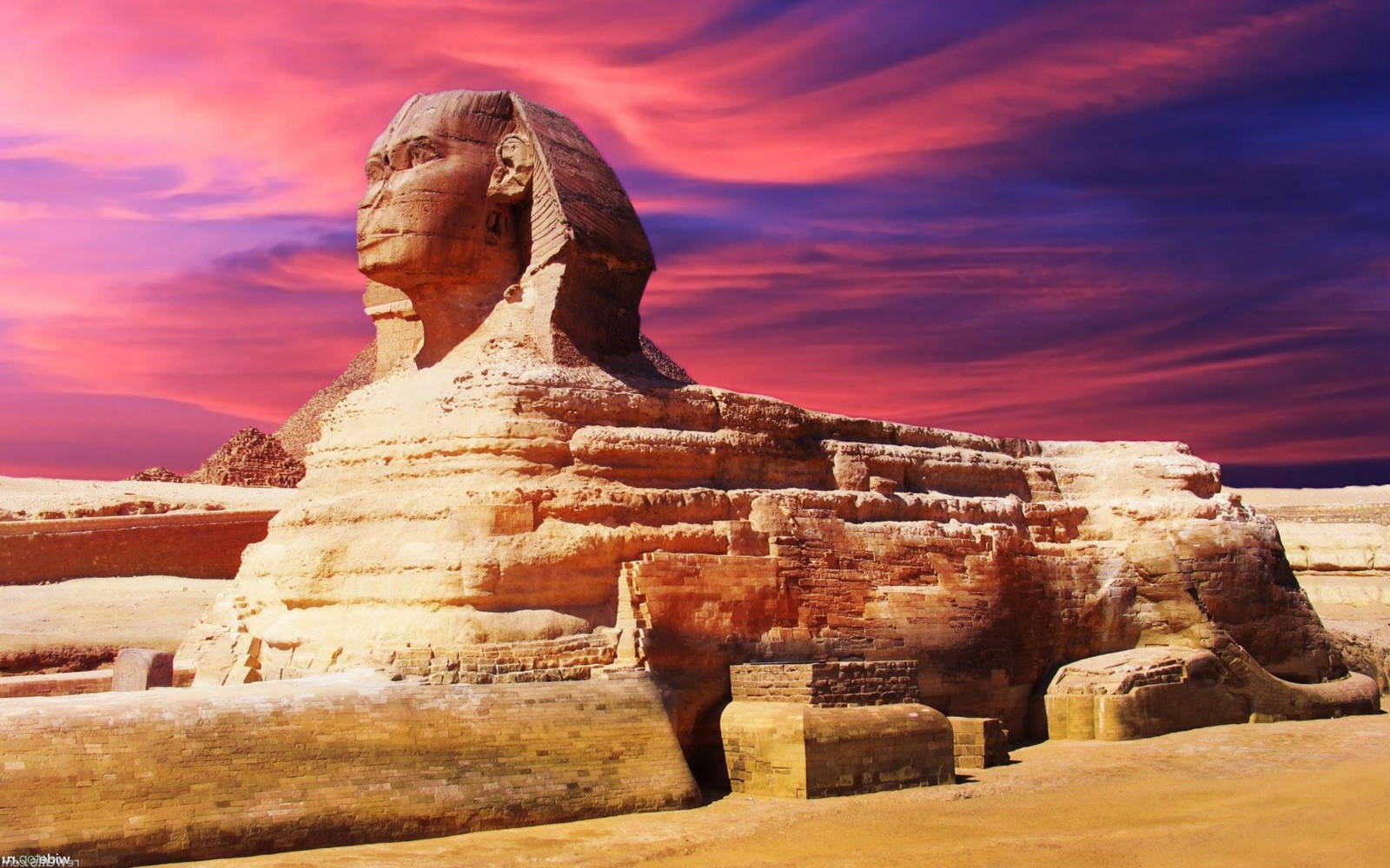 Solve egypt_sphinx_sand_sky_sunset_paints_history_hd-wallpaper-243918 ...