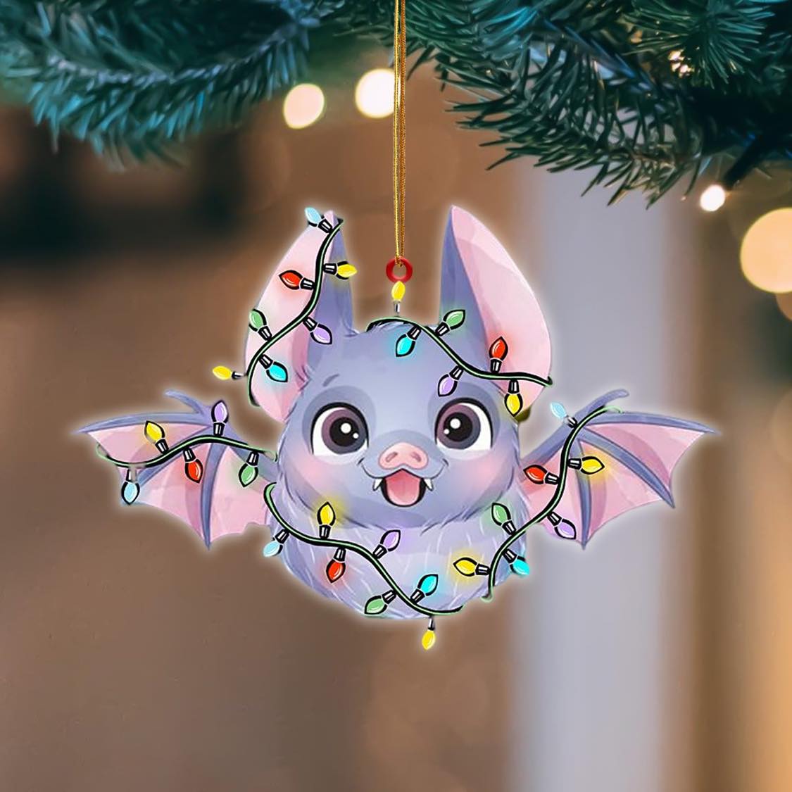 Solve A Christmas Bat jigsaw puzzle online with 36 pieces