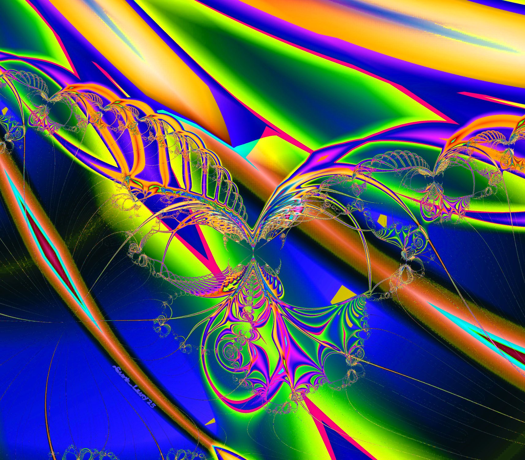 Solve 01112025 Sterling fractal Ribbons largest jigsaw puzzle online ...