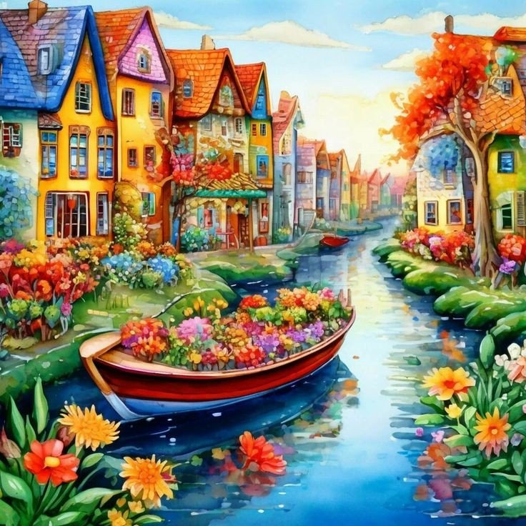 Solve River of Dreams jigsaw puzzle online with 64 pieces