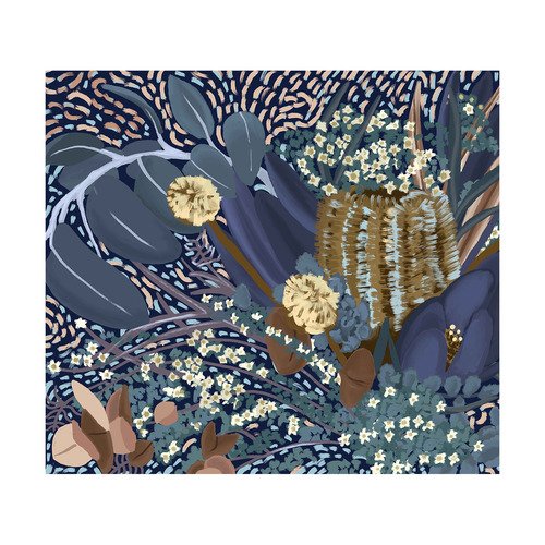 Solve Nightfall Native Flowers jigsaw puzzle online with 64 pieces