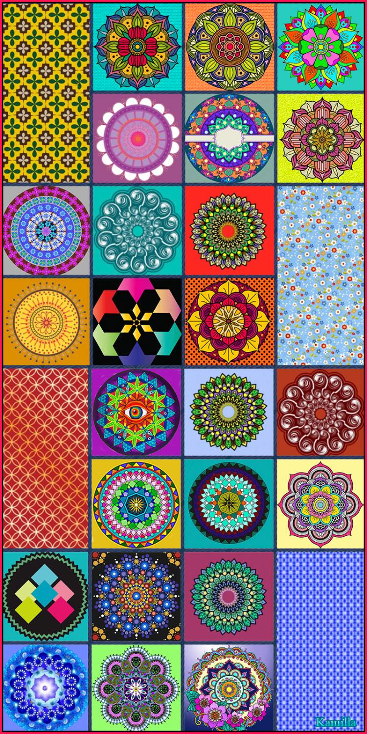 Solve Mandalas jigsaw puzzle online with 98 pieces