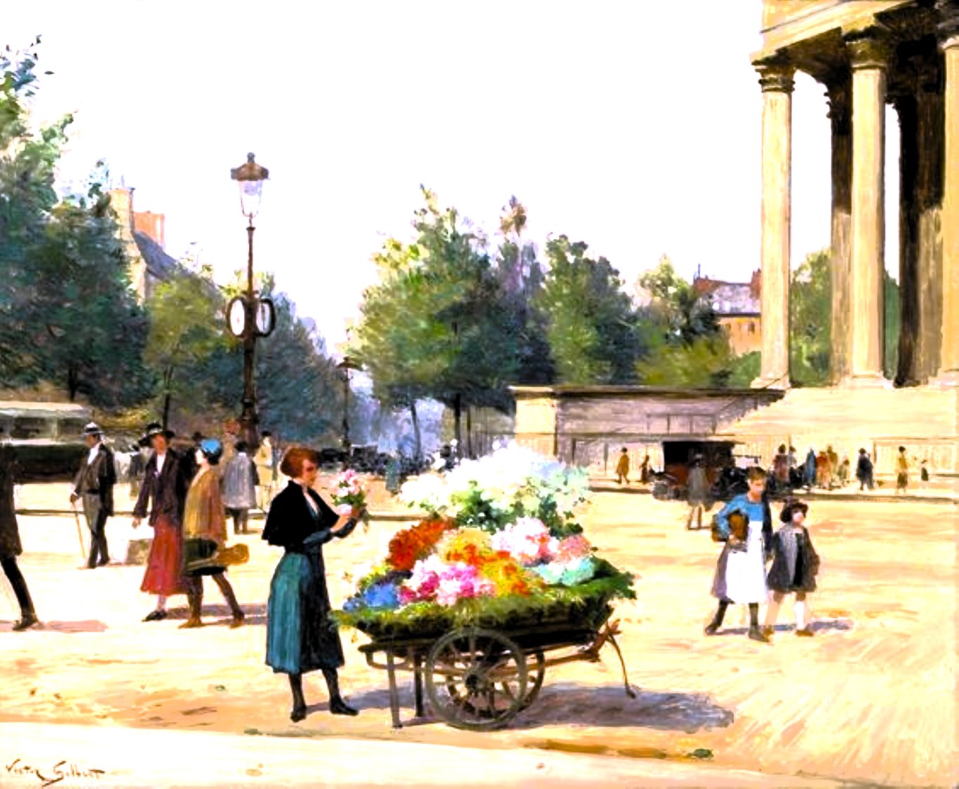 Solve The Flower Vendor before the Madeleine Church, Paris ~ Victor ...