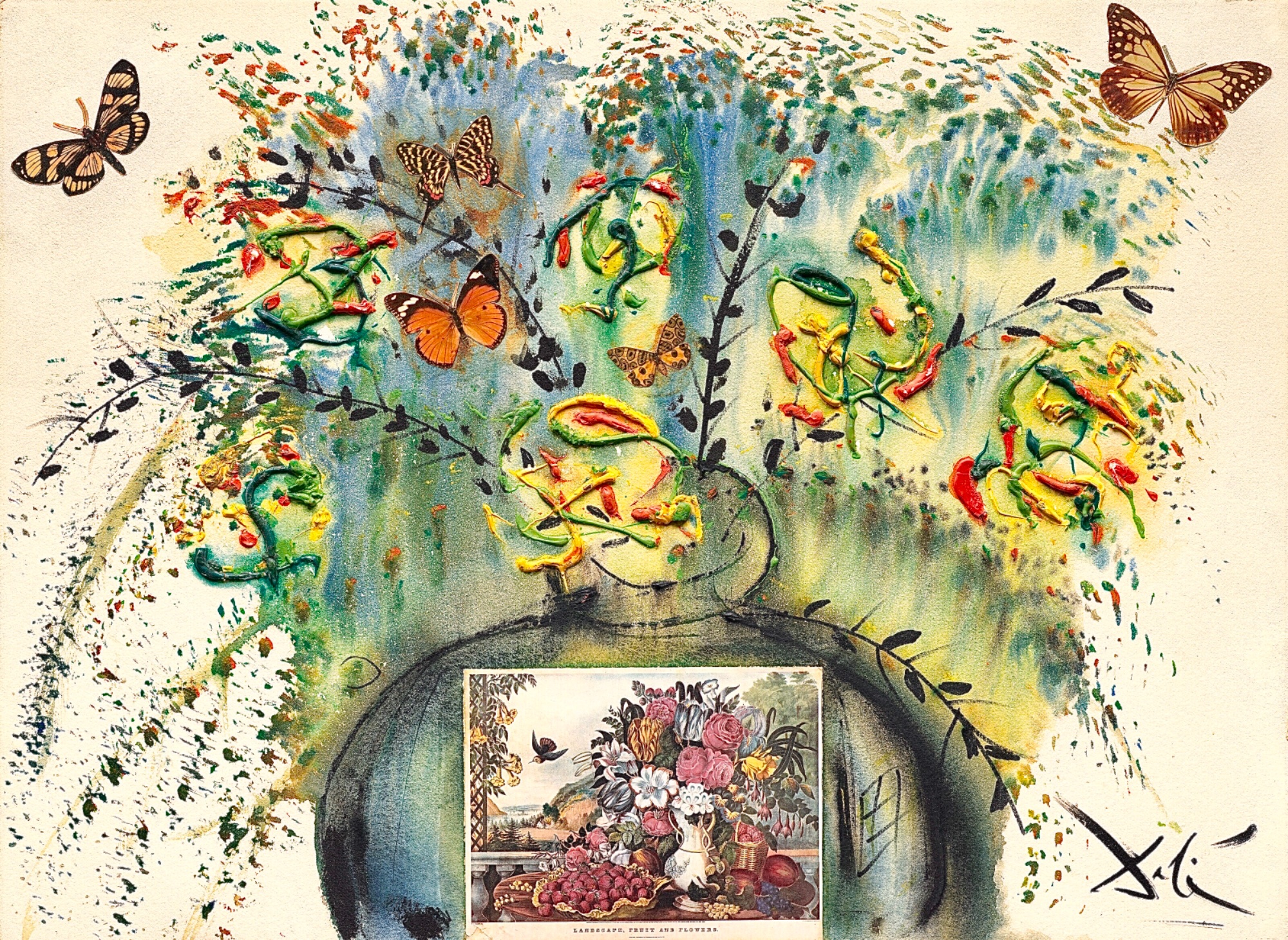 Solve Flowers and fruit, 1971, Salvador Dalí (1904-1989) jigsaw puzzle ...