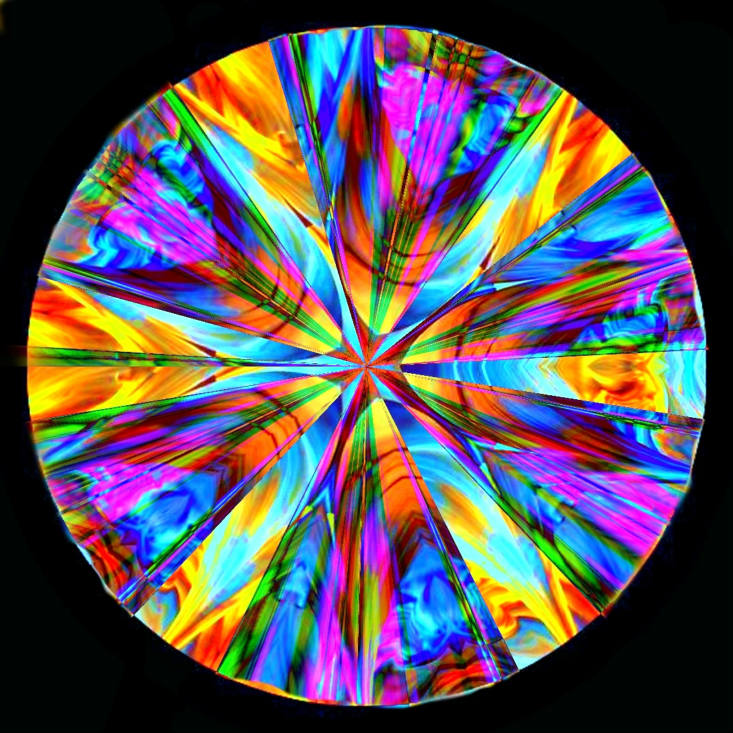 Solve Marbleized Rainbow jigsaw puzzle online with 16 pieces