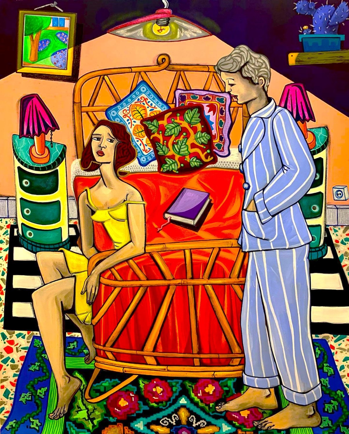 Solve The Conversation jigsaw puzzle online with 130 pieces