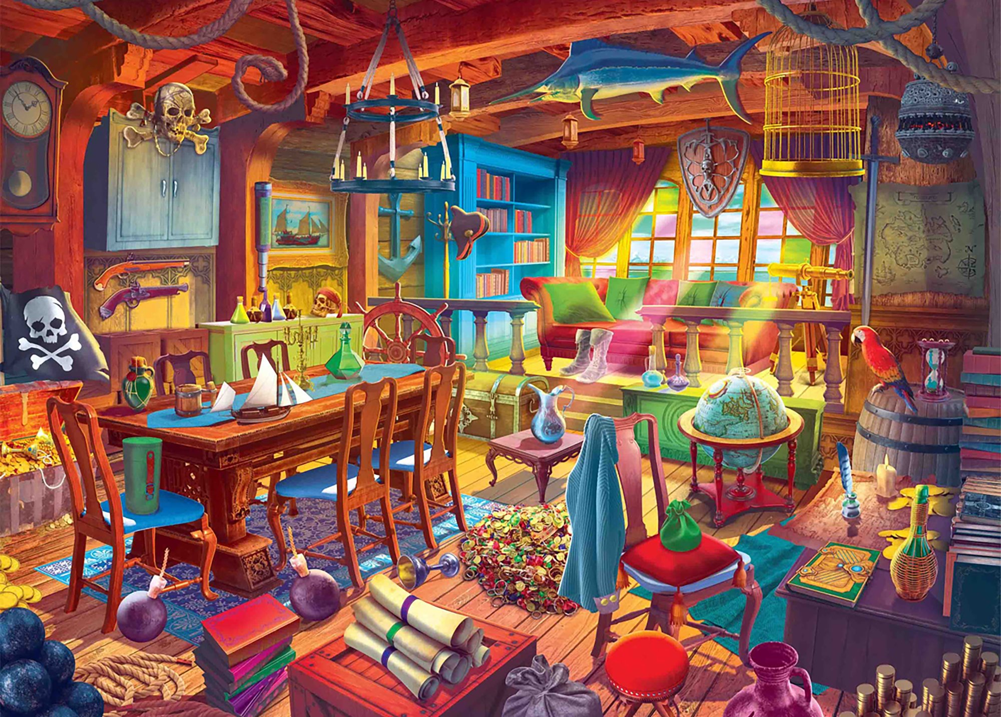 Solve Ilija Mandic-Pirate jigsaw puzzle online with 352 pieces