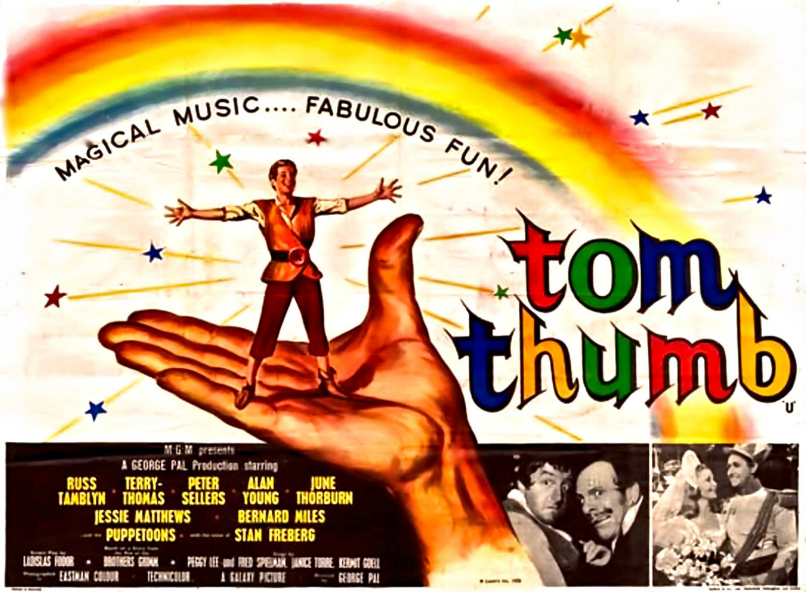 Solve tom thumb - 1958 UK MOVIE POSTER RUSS TAMBLYN, TERRY THOMAS ...