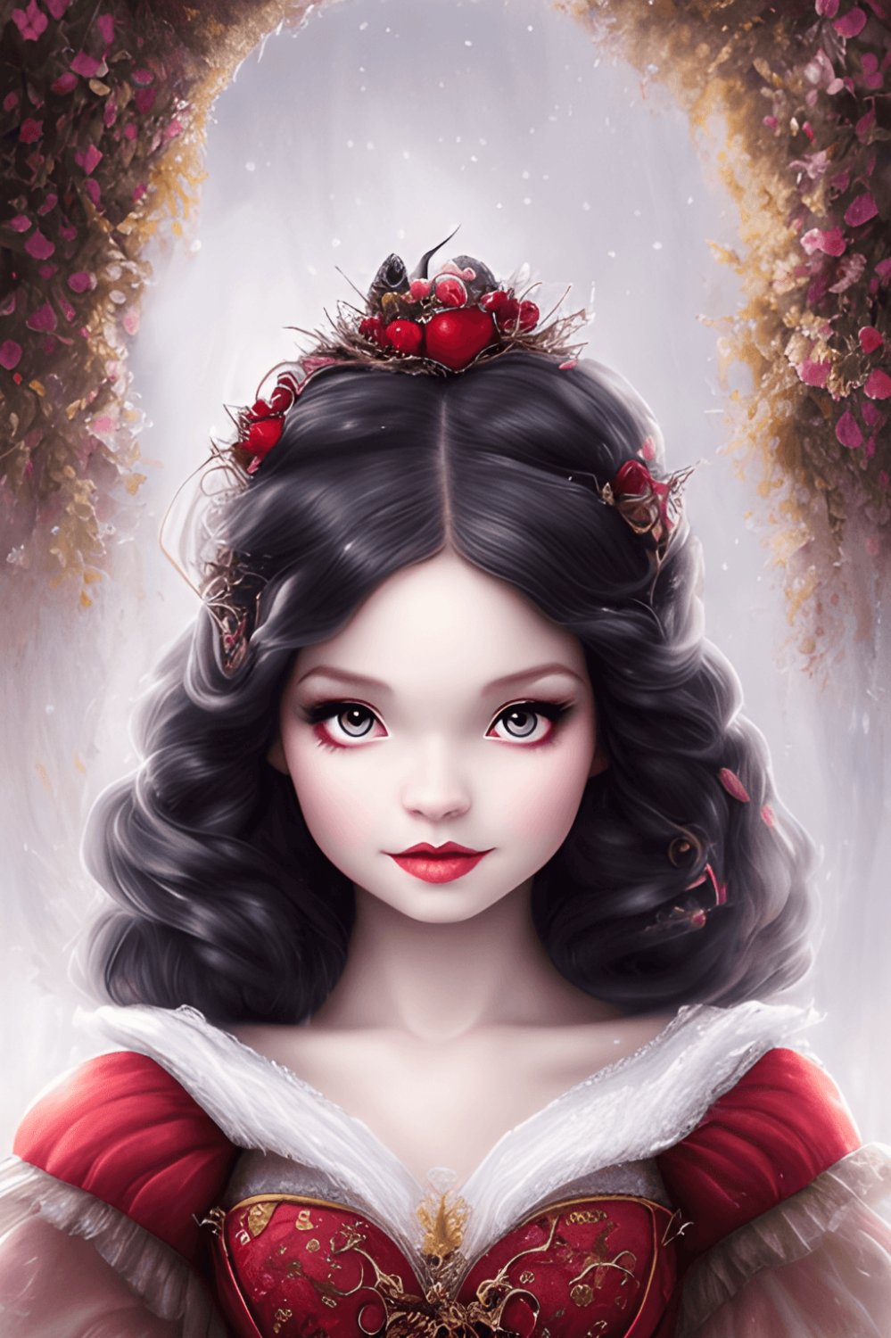 Solve Snow White jigsaw puzzle online with 96 pieces