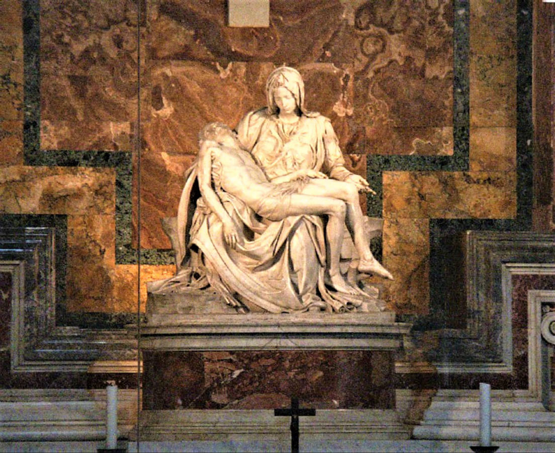 Solve THEME: Works of Art . . . Pieta ~ by Michelangelo Buonarroti jigsaw puzzle online with 80 ...