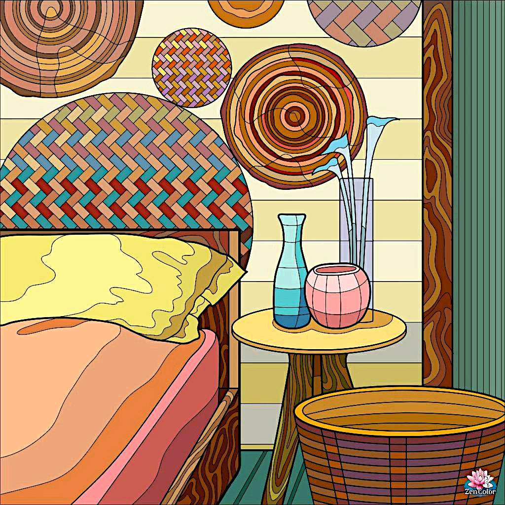 Solve 40 Zen Color jigsaw puzzle online with 64 pieces