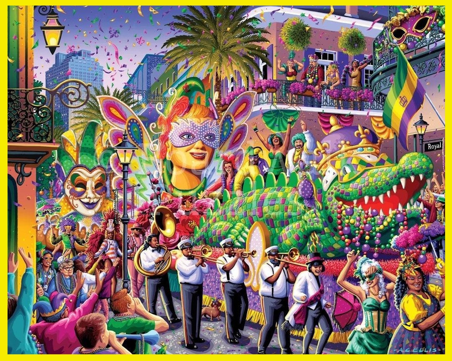 Solve Mardi Gras jigsaw puzzle online with 352 pieces