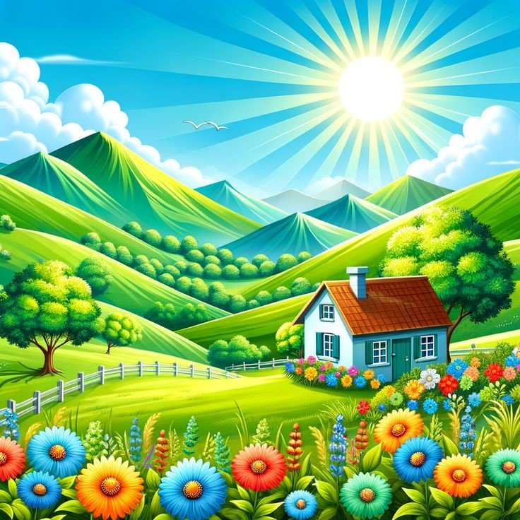 Solve Morning Sunshine jigsaw puzzle online with 64 pieces