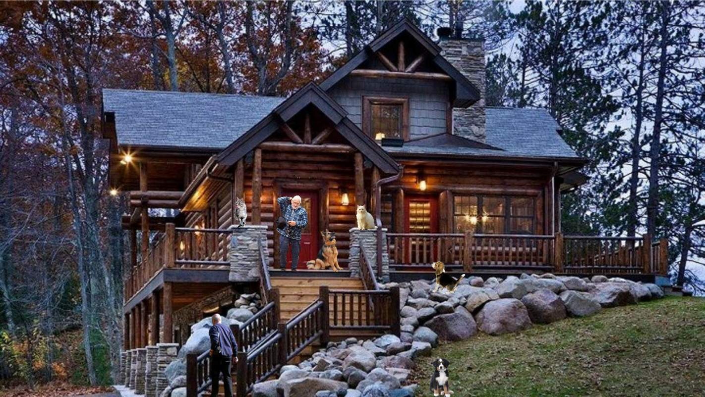 Solve Log Cabin jigsaw puzzle online with 28 pieces