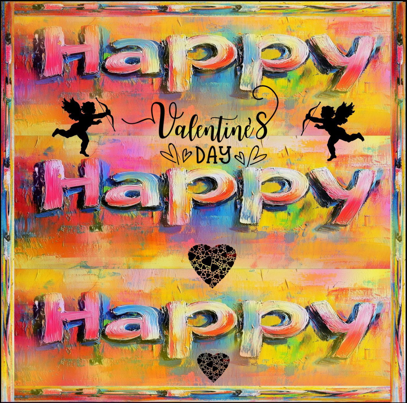 Solve Happy! Happy! Happy! jigsaw puzzle online with 196 pieces