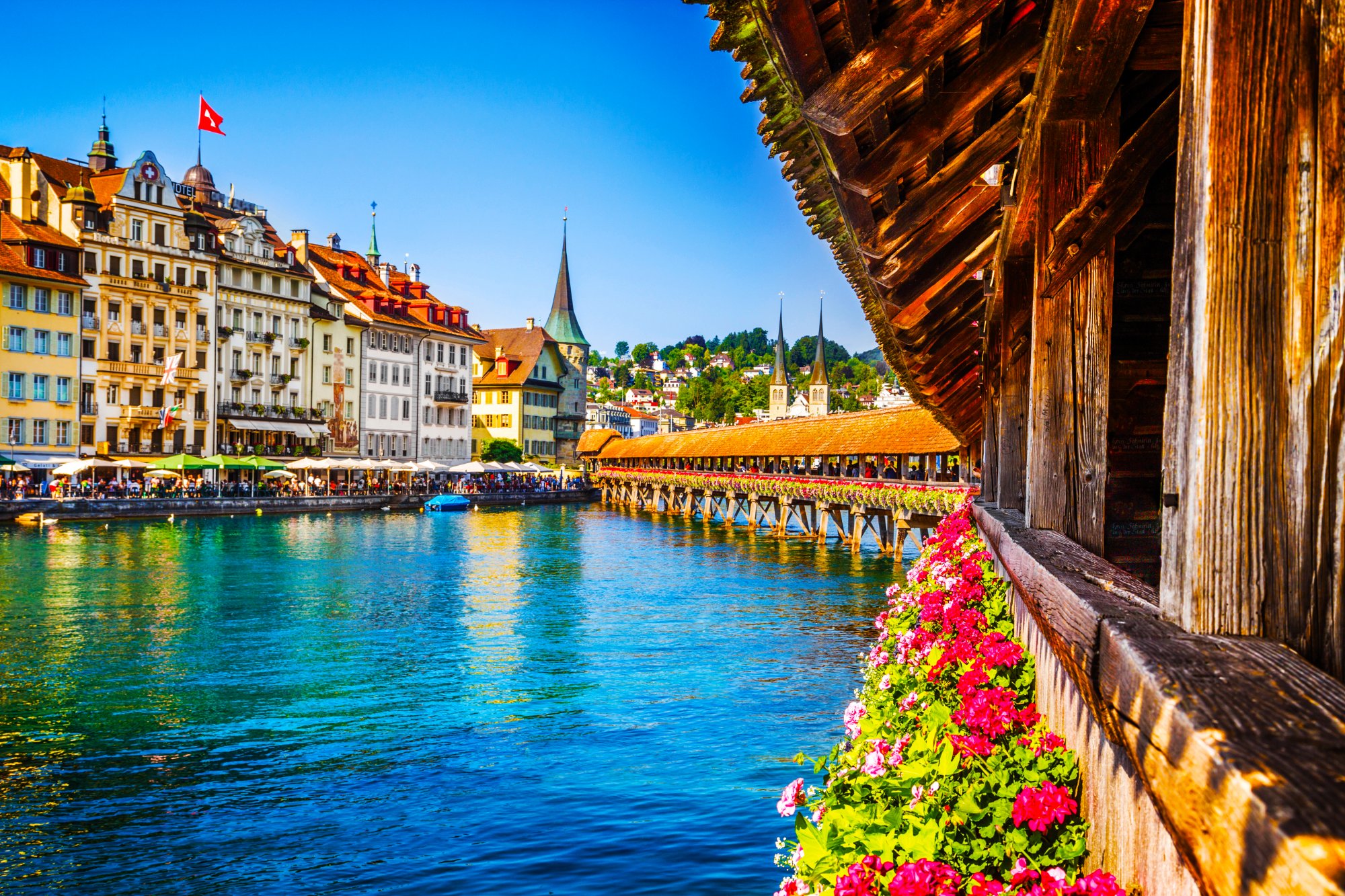 Solve Chapel Bridge (Kapellbrücke) in Lucerne, Switzerland. jigsaw ...