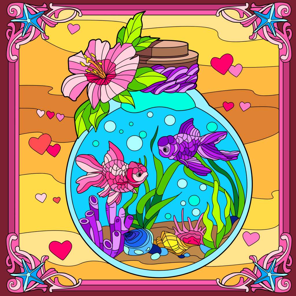 Solve Fish bowl jigsaw puzzle online with 121 pieces
