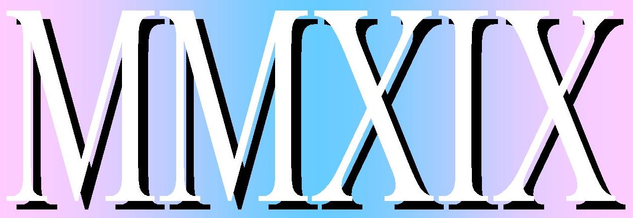 Solve 2019 / MMXIX jigsaw puzzle online with 147 pieces