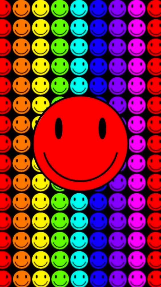 Jigsaw Puzzle | 28 pieces | Rainbow Colored Smiley Faces..... | Jigidi