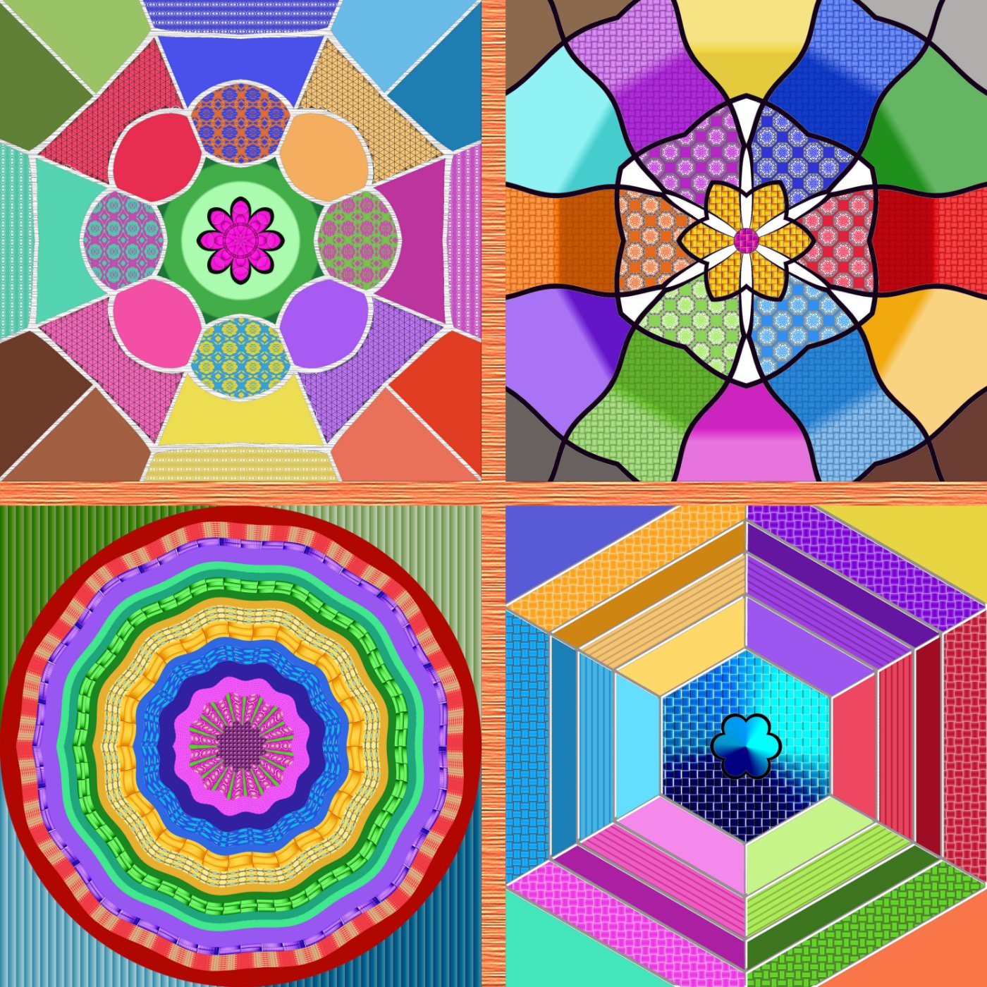 Solve 250617 2403 4 in 1 jigsaw puzzle online with 49 pieces