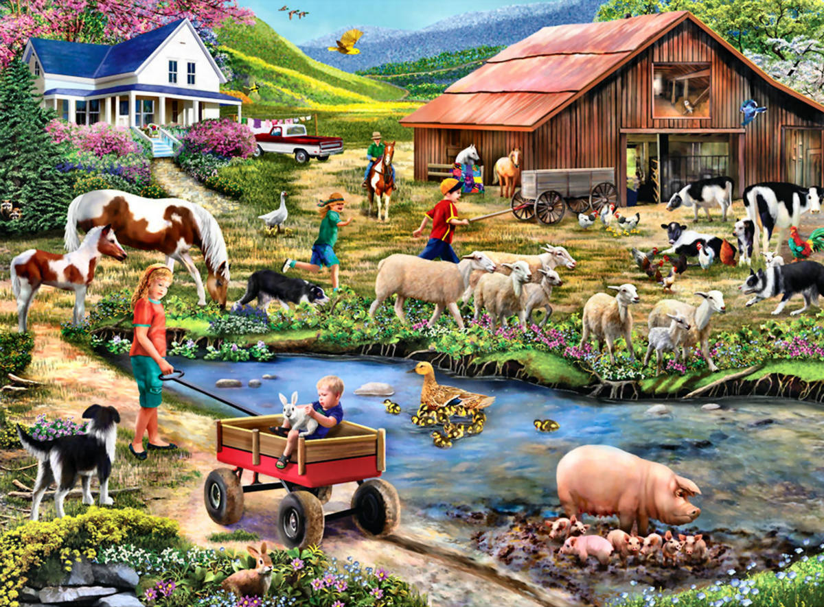Jigsaw Puzzle | 88 pieces | PUZZLE - Spring Watering Hold | Jigidi