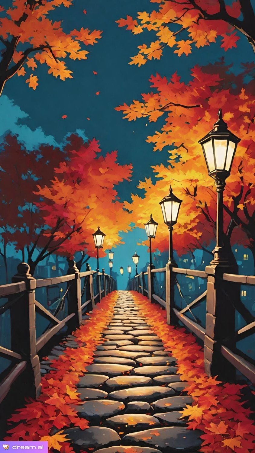 Jigsaw Puzzle | 299 pieces | Scenery 194 : Path in the Fall * | Jigidi