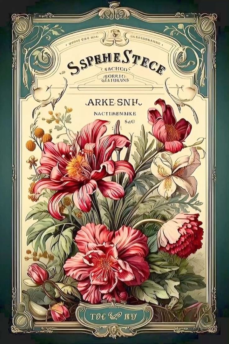 Solve Flower Label jigsaw puzzle online with 117 pieces