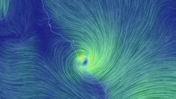 Solve Cyclone Marcia has crossed the Queensland Coast near Yippoon ...