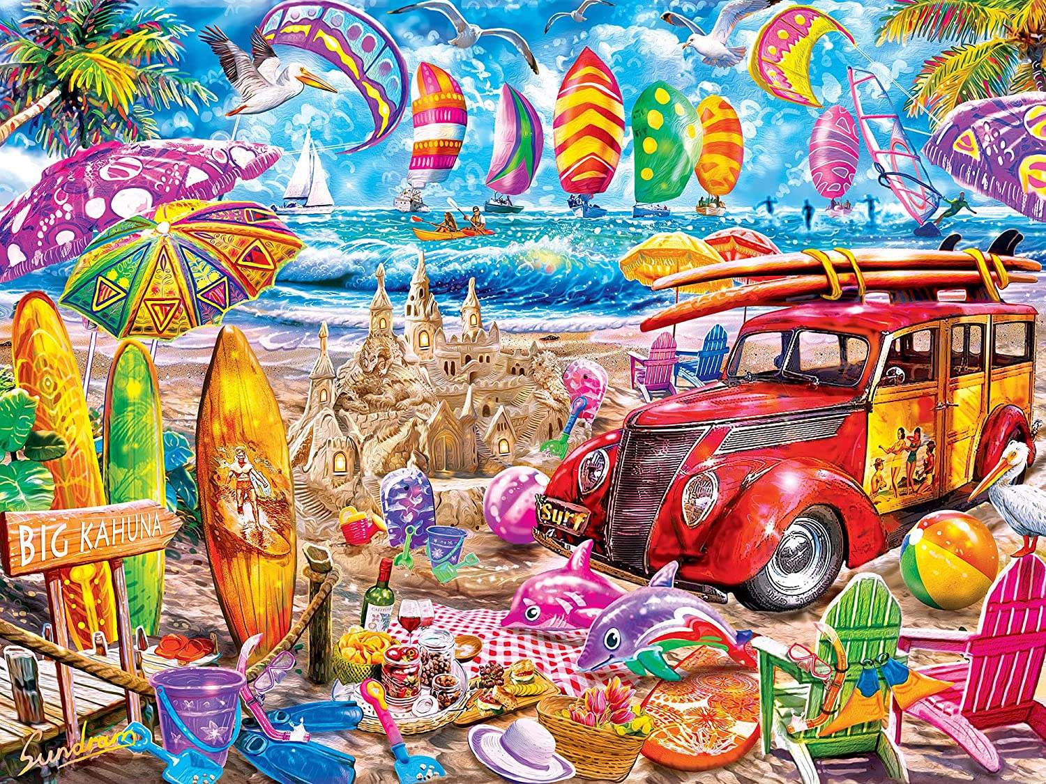 Solve Surf's Up jigsaw puzzle online with 500 pieces