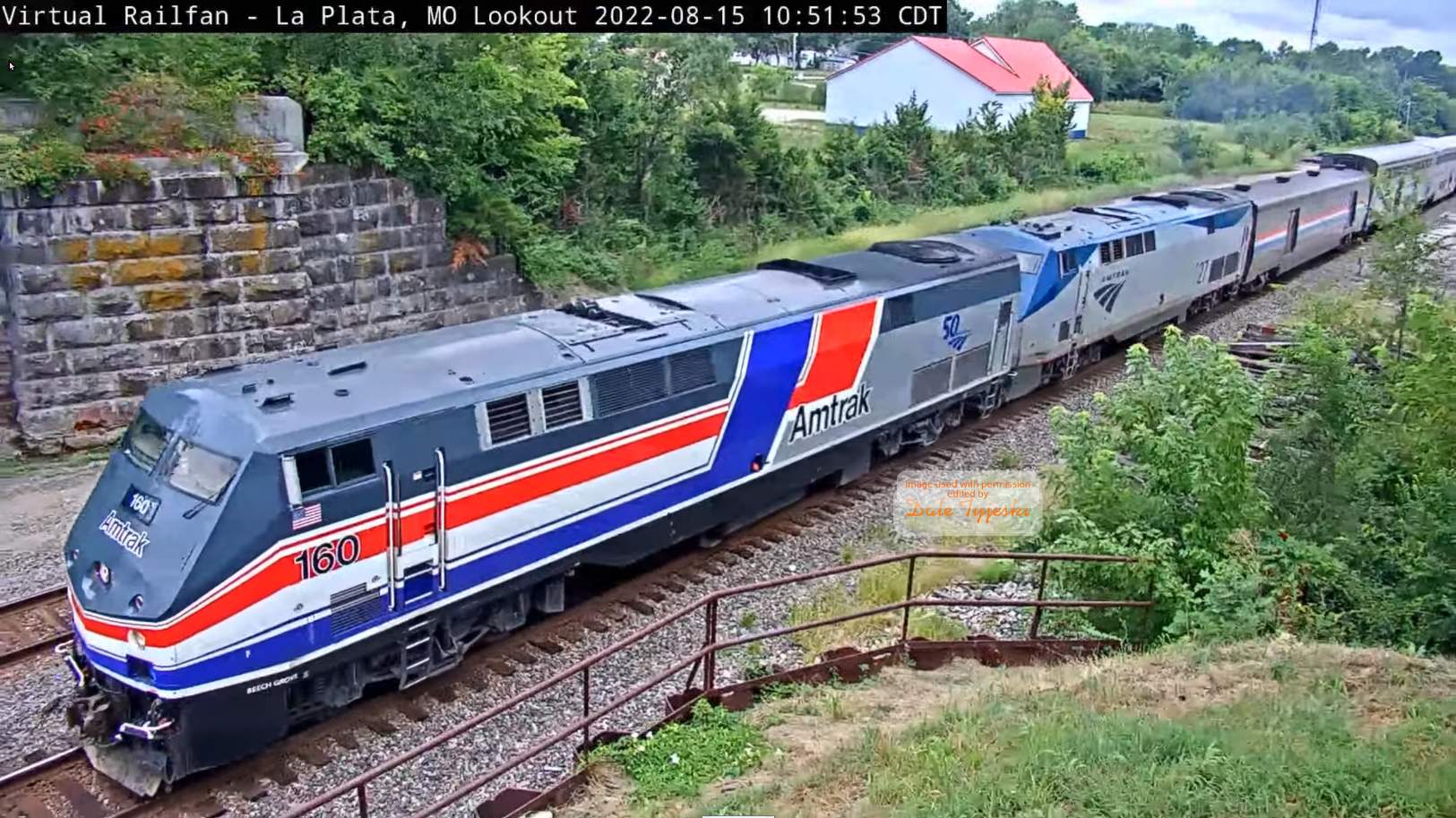 Solve Amtrak #4 "Southwest Chief" engine #-160 & #-27 departing La ...