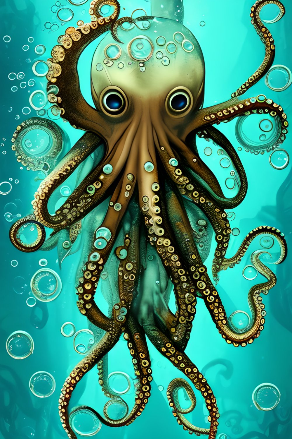 Solve Octopus Underwater jigsaw puzzle online with 77 pieces