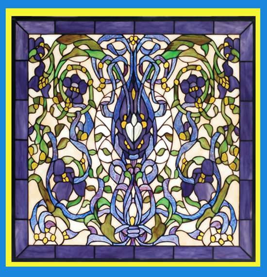 Solve stained-glass, window jigsaw puzzle online with 81 pieces