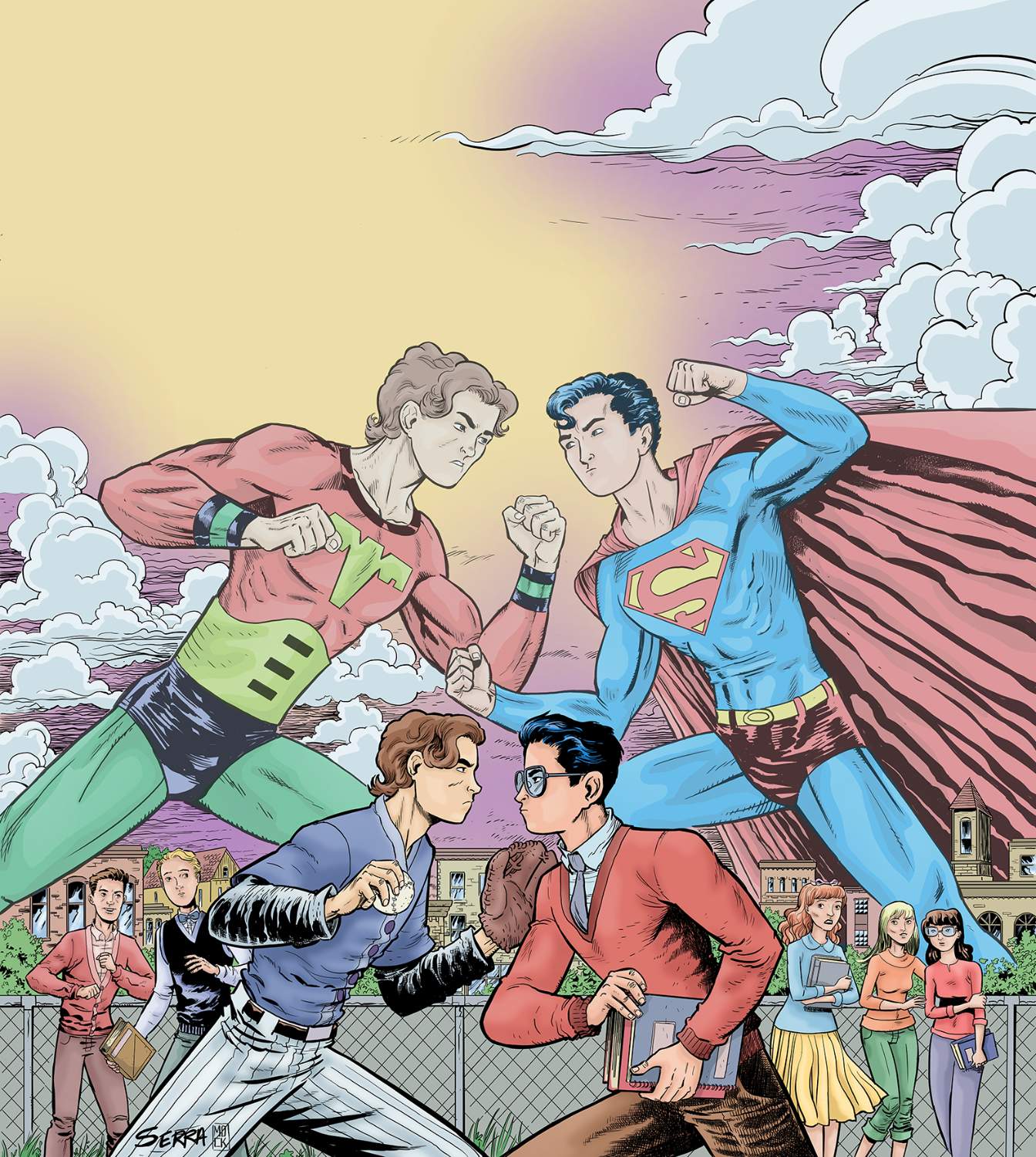 Solve Superboy meets Ultra Boy jigsaw puzzle online with 528 pieces