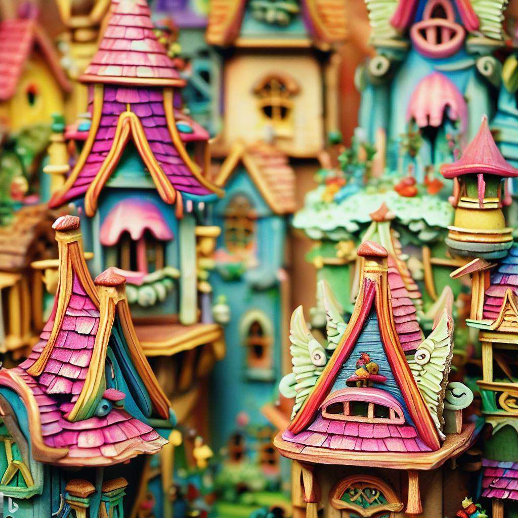 Solve Fae Village jigsaw puzzle online with 196 pieces