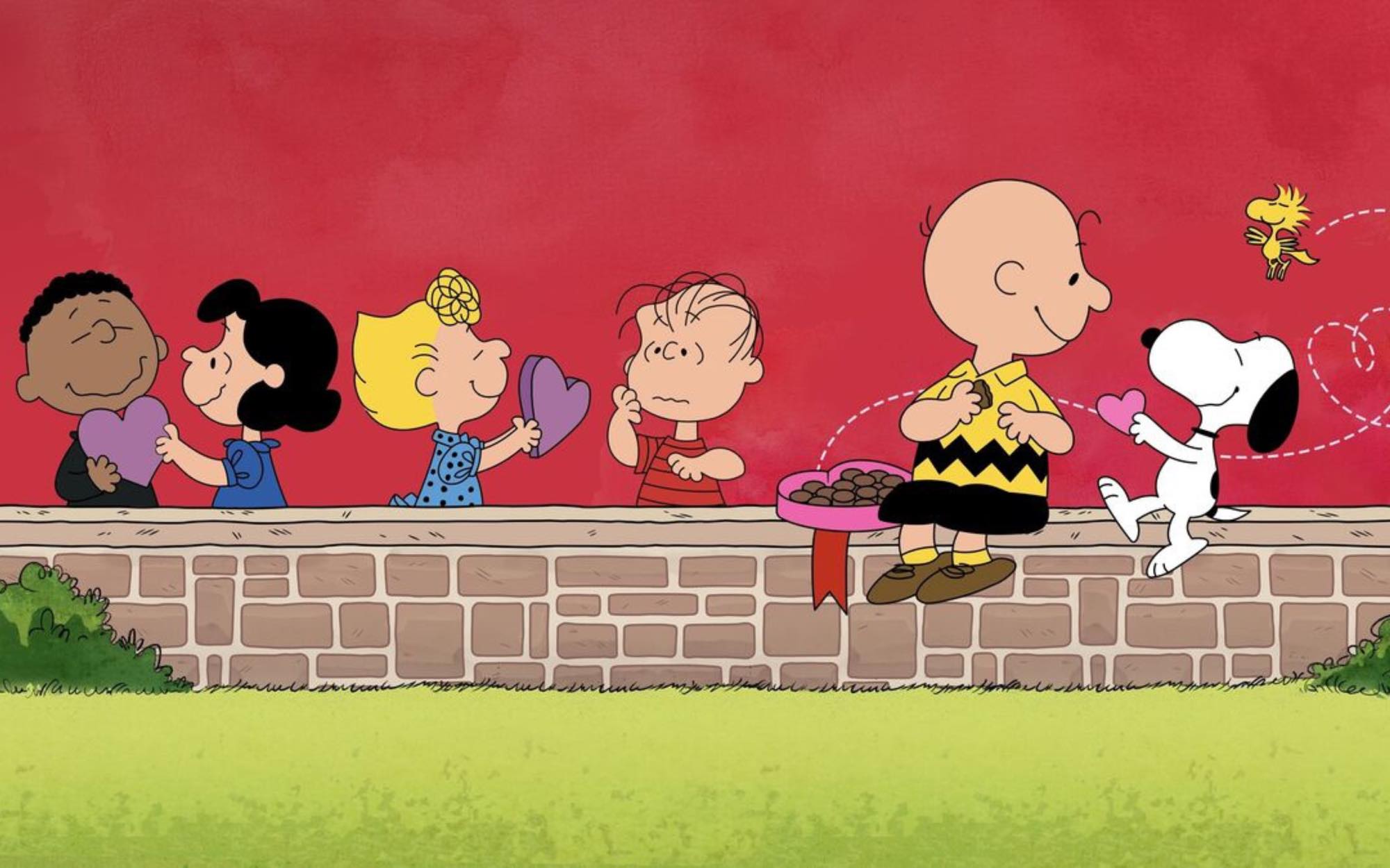 Solve Charlie Brown Valentine's Day jigsaw puzzle online with 600 pieces