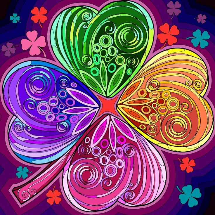 Solve Hearts of Clover jigsaw puzzle online with 81 pieces